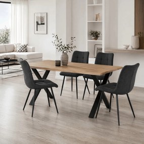 Autronic Jídelní stůl HT-F4316 160x90 cm Odstín: Staré dřevo