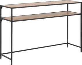 XXXLutz KONZOLOVÝ STOLEK, černá, divoký dub, kompozitní dřevo, 120/35/79 cm - Online Only konferenční stolky - 001749018678