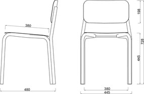 Béžová kovová zahradní židle Kei – noo.ma