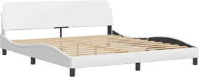 Rám postele Viana bez matrace bílý 180x200 cm umělá kůže 3208111