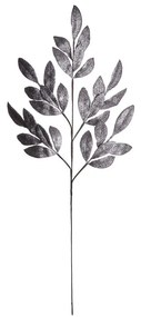 Butlers FLORISTA Větvička třpytivá stříbrné listy 80 cm