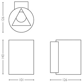 Philips 17357/47/P0 - LED venkovní nástěnné svítidlo BUXUS 2xLED/4,5W IP44