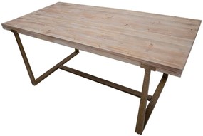 Designový jídelní stůl Nalanie 180 cm hnědý