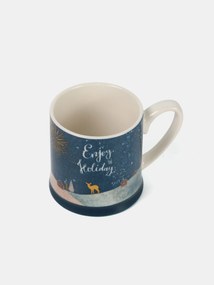 Sinsay - Keramický vánoční hrnek s nápisem „Enjoy the Holiday“ - vícebarevná