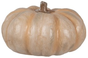 Béžová antik dekorace dýně Pumpkin Carbassa - Ø 22*13 cm