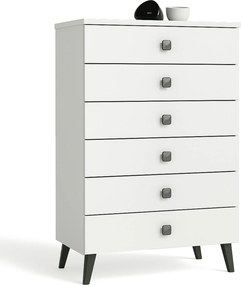 Komoda Mobi K-06 bílá/černá
