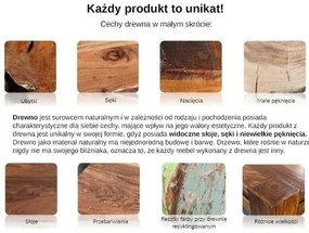 Jídelní stůl Fungo 130 cm kulatý teakové dřevo/tmavě hnědý