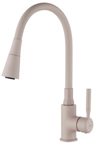 Invena Hula, vysoká dřezová baterie 2-funkční, béžová, INV-BZ-85-P03-L