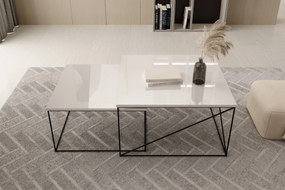 ADRK Furniture Konferenční stolek 2v1 Licco CT-LIC-B-WS