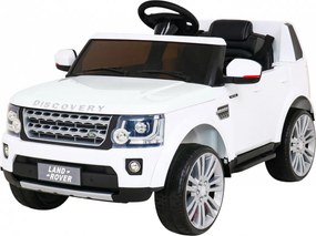 Ramiz Land Rover Discovery elektrické auto pro děti bílé SUV + dálkové ovládání