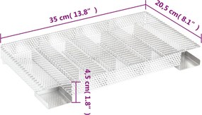 Generátor studeného kouře 8komorový 35 cm nerezová ocel 30255
