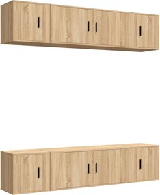 6dílný set TV skříněk dub sonoma kompozitní dřevo 3188657