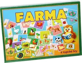 RAPPA Společenská hra Farma / 4 vzdělávací hry / od 4 let