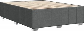 Rám postele bez matrace tmavě šedý 160 x 200 cm textil 3284847