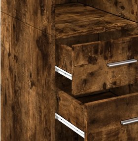 Skříň highboard kouřový dub 70 x 42,5 x 185 cm kompozitní dřevo 3281466