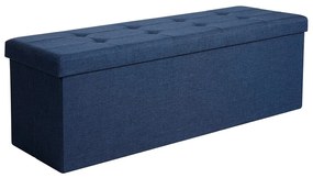 Taburetka 120 L, lavice s úložným prostorem, nosnost 300 kg, tmavě modrá