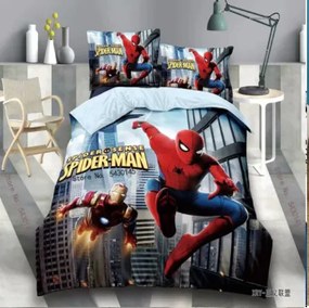 3-dílné ložní povlečení Marvel a Disney (přikrývka,  polštář, prostěradlo) Varianta: Spider-Man A08