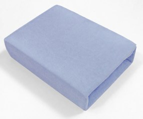 Polášek Froté prostěradlo na vysokou matraci (až 30cm), 180x200cm, na dvoulůžko, světle modré