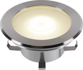 LA 1006106 DASAR FLAT 120 EL zápustné zemní svítidlo z nerezové oceli 7 W 3000 K - BIG WHITE (SLV)