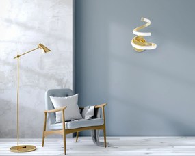 Toolight, LED nástěnné svítidlo s neutrálním světlem 4000K 14W APP1053-W, zlatá, OSW-01070