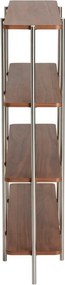 Regál v dekoru ořechu v tmavě přírodní barvě 120x120x30 cm Lyllo – Ellos Home