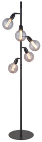 Halo Design 739622 stojací lampa Compass 5L, černá, 155cm