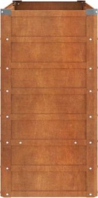 Zahradní vyvýšený záhon rezavý 100 x 40 x 77 cm cortenová ocel 151951
