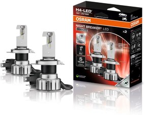 Led autožárovka osram night breaker led smart h4, +330% více jasu