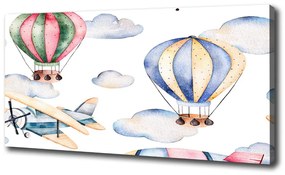 Wallmuralia Foto obraz na plátně do obýváku Letadla a balony 100x50