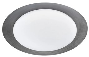 Linea Light 8271 Crew_1, stropní svítidlo s šedým límcem, 12W LED 3000K, prům. 30cm