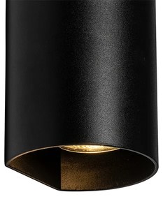 Designové nástěnné svítidlo černé - Sabbir