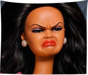 Sablio Deka Naštvaná Barbie - Meme Barbie - 150x120 cm