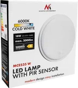 MCE535 W bílá / Venkovní LED svítidlo / PIR senzor pohybu