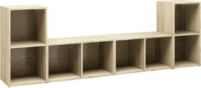 TV skříňky 4 ks dub sonoma 72 x 35 x 36,5 cm kompozitní dřevo 3079973