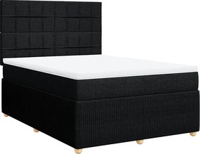 Box spring postel s matrací černá 140 x 190 cm textil 3294353