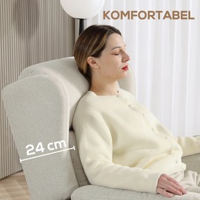 HOMCOM Křeslo s polohovací funkcí, TV Křeslo s jádrem z kapesních pružin, Polstrované křeslo, Relaxační křeslo s nosností až 150 kg pro obývací pokoj…