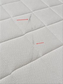 Modrá čalouněná dvoulůžková postel s úložným prostorem s matrací/s topperem 180x200 cm Elva Bold Line - II. jakost – Bonami Selection