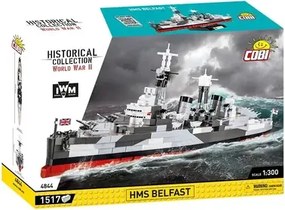 COBI 4844 II WW HMS Belfast IWM / 1517 kostek / 1:300 / od 10 let