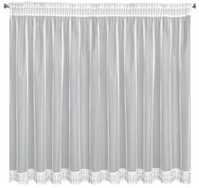 ZÁCLONA NA PÁSCE SARI 400X145 CM BÍLÁ