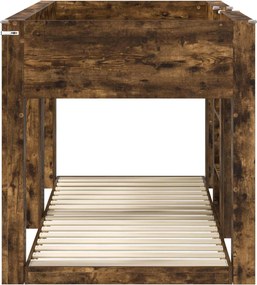 Patrová postel pro děti Kouřový dub 90 x 190 cm 3410399