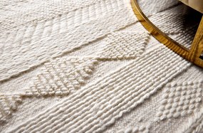 Diamond Carpets India, Ručně vázaný kusový koberec Winter DESP P88 Mohair White, 140x200, bílá, ložnice