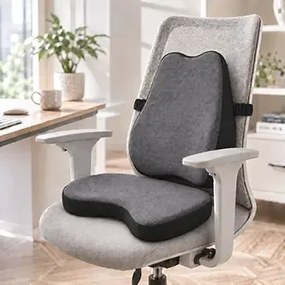 Powerton ERGO DARK EDITION černá / Podsedák / paměťová pěna / 460 × 35
