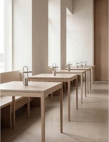 LED stmívatelná stolní lampa nerezová ve stříbrné barvě (výška 25 cm) Pier – Stelton