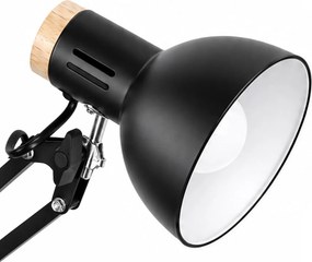 Toolight Toolight, JNH044-1T, stolní lampa s nastavitelným ramenem, 1× E27, černá, OSW-56235