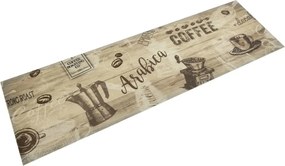 vidaXL Kuchyňská rohožka pratelná 45 x 150 cm [136564] Barva: coffee text