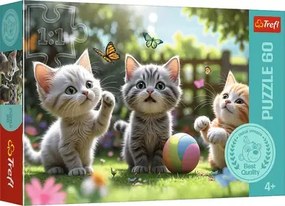 TREFL Puzzle Tři koťátka / 60 dílků / 33 x 22 cm