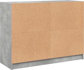Příborník betonově šedý 102 x 37 x 75,5 cm kompozitní dřevo 3295874
