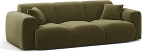 Khaki sametová pohovka 235 cm Molino – Micadoni