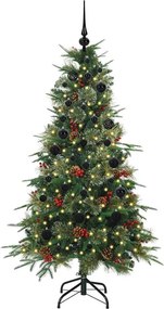 Umělý Skládací Vánoční Strom s stojanem Zelená 150 cm PE a PVC 3397407