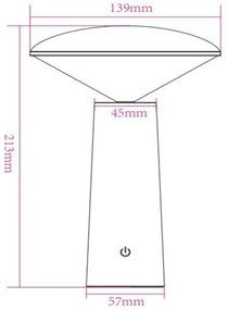 Lucide 02807/04/31 - LED Stmívatelná lampa JIVE LED/3W/3,7V 3000/6500K IP44 bílá